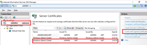 Update Windows Admin Center Certificate - CoryRetherford.com